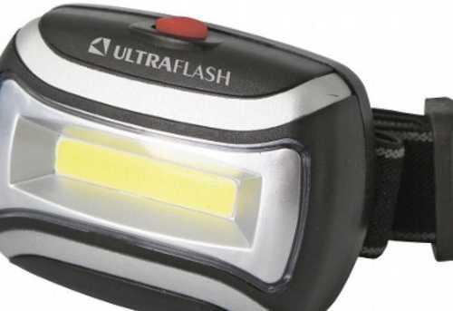 Фонарь налобный 3 Вт COB LED 3 режима Ultraflash