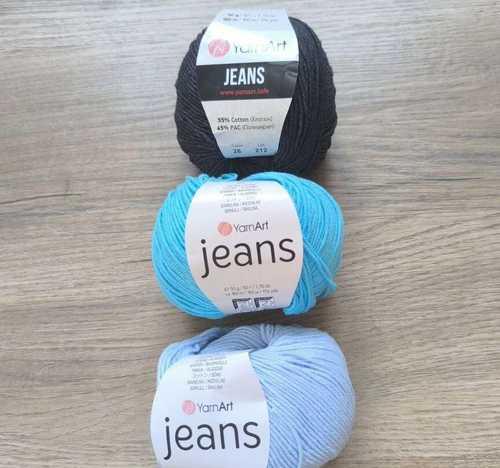 Пряжа нитки для вязания YarnArt jeans Ярнарт Джинс