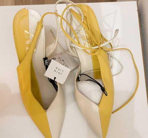 Туфли босоножки мюли zara