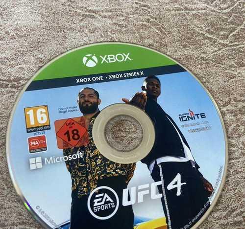 Игра на xbox one ufc 4