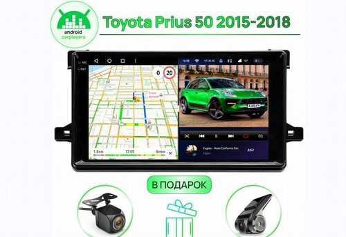 Магнитола 4.32 Toyota Prius 50 2015-2018 Андроид