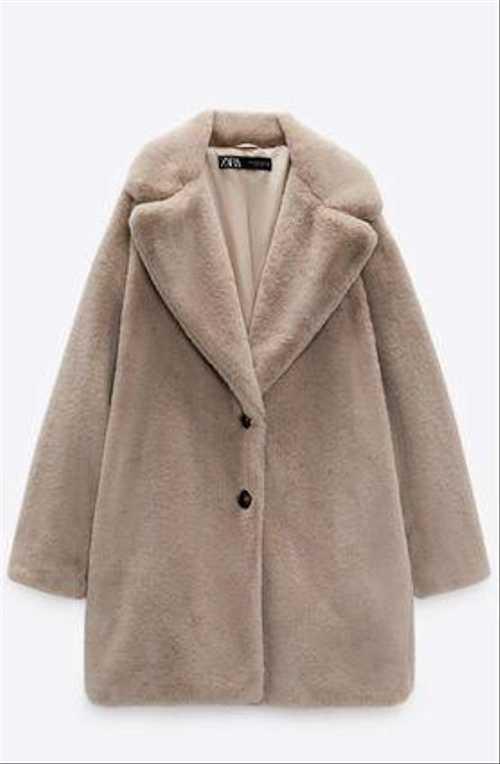 Меховое пальто Zara