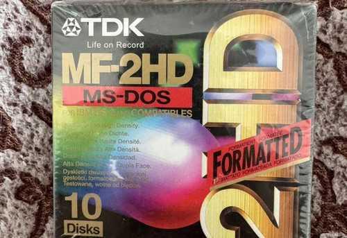 Дискеты TDK mf-2hd ms-dos