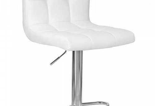 Барный стул mandy белая эко-кожа хром газлифт