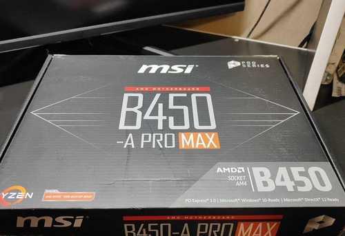 Msi b450 a pro max