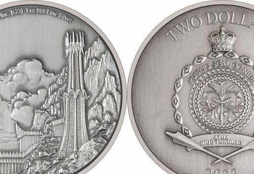 Монета "Властелин колец.Мордор" Серебро Ниуэ 2023