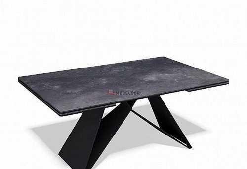 Стол обеденный Kenner KB1400 черный/керамика черна