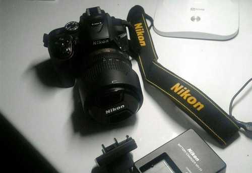Зеркальный фото Nikon D5300 AF-P 18-55 VR Kit