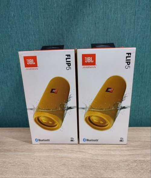 Колонка JBL Flip 5 Yellow. Новая, чек, гарантия