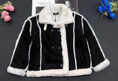 Куртка дубленка для девочки, 128-152