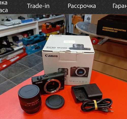 Беззеркальный фотоаппарат Canon EOS M200 Kit 15-45