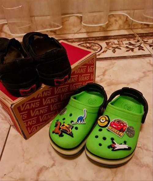 Сандалии Crocs C10 (р.27, 166см), кеды Vans р.30,5