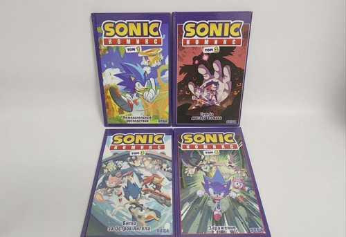 Книга комиксы sonic Соник 1 2 3 4