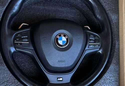 М руль BMW x3 f25 x4 f26 обогрев лепестки