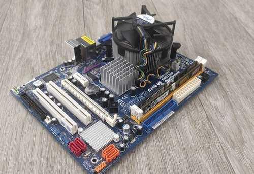 Intel core 2 quad q9500, плата, 4GB озу, куллер