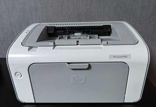 Принтер лазерный HP LaserJet P1102 белый