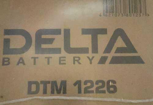 Аккумуляторная батарея delta battery DTM 1226