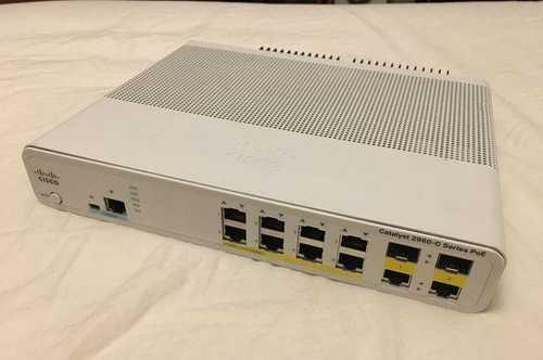 Коммутатор cisco WS-C2960C-8PC-L V05 PoE 2019