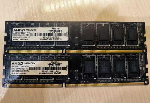 Оперативная память DDR3 4 gb (2+2 kit) AMD
