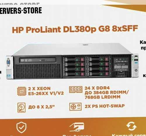 Сервер HP ProLiant DL380p G8 8xSFF