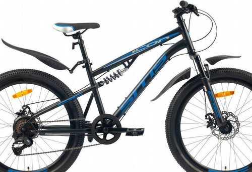 Велосипед sitis icon 24" (2023) Black-Blue Ros1155