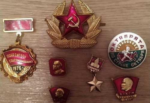 Значки СССР Ленин