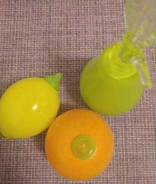 Сувенир стекло груша апельсин лимон