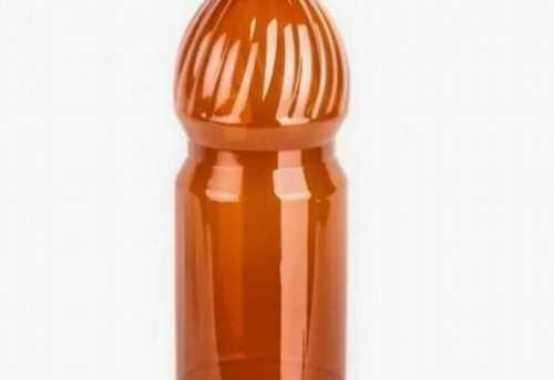 Бутылка пэт 0,5л с узким горлом круглая коричнева
