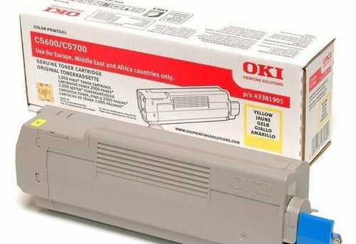 Картридж Oki 43381921/43381905 желтый оригинальный