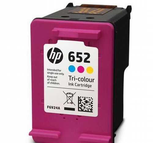 Картридж HP 652 f6v24a полный трёхцветный цветной