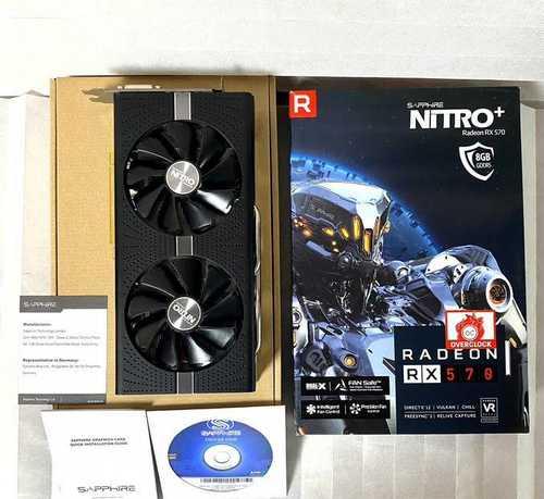 Видеокарта Saphire Rx 570 8gb nitro+ OC