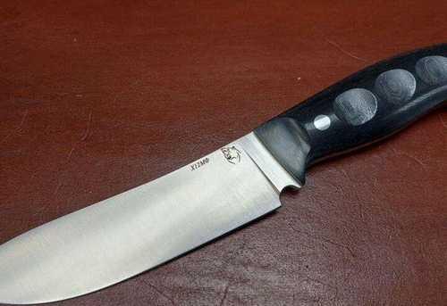 Нож "Сибирь" цельнометаллический Х12мф, микарта