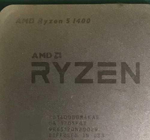 Процессор AMD ryzen 5 1400