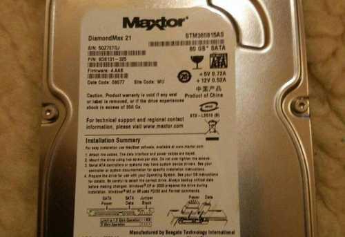 Жесткий диск maxtor stm380815as