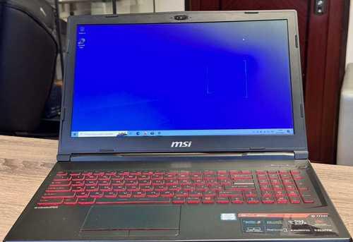 Игровой MSI GL63 8RD i5/16Gb/500SSD/GTX1050ti