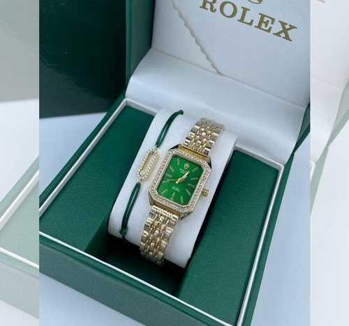 Женский набор часы Rolex браслет