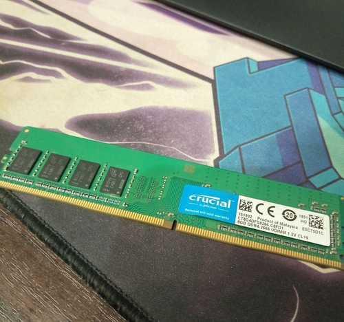 Оперативная память ddr4 8gb 2666 Crucial