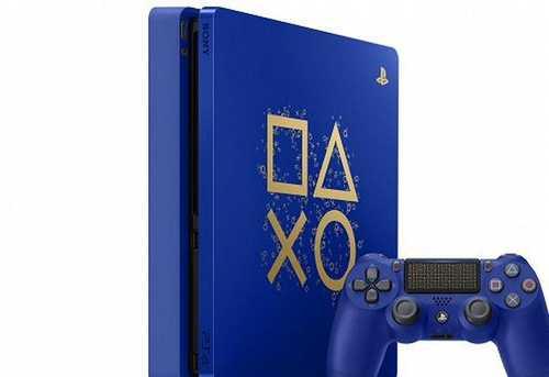 Sony PS4 Limited Edition синяя+3игры