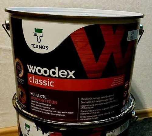 Краска Teknos Woodex Classic 9 литров