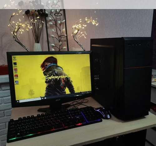 Мощь 8х4 ггц,GTX1060,16 гигов,SSD 1 Тб с монитором