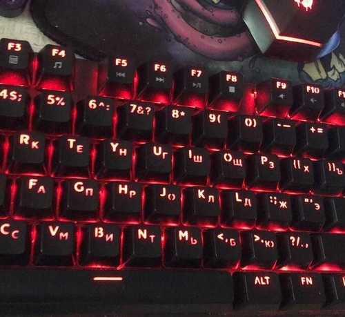 Клавиатура dexp anger red