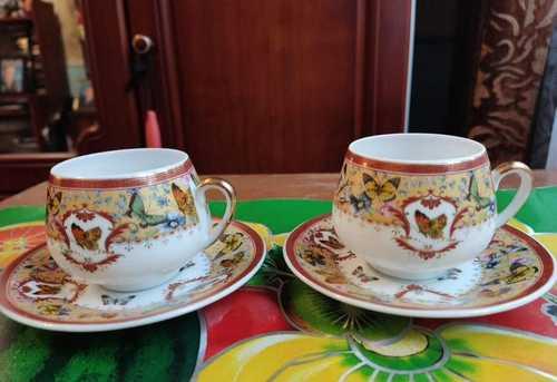 Чашки кофейные с блюдцами СССР. Цена за две пары