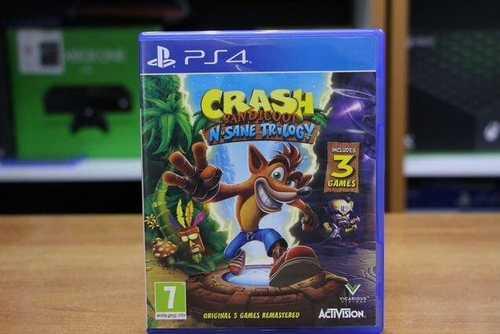 Crash Bandicoot N'sane Trilogy (PS4, англ, бу)