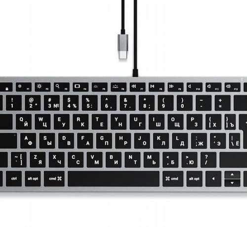 Проводная клавиатура Satechi Slim W1, серый космос