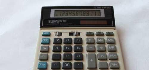Калькулятор Citizen SDC-868