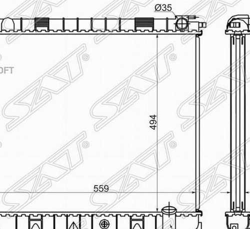 Радиатор охлаждения Рендж Ровер (NEW) 4.0/4.6 98-0