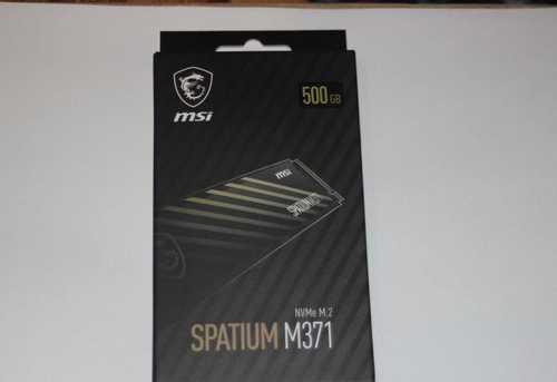 SSD накопитель MSI Spatium M371 500гб, M.2 2280