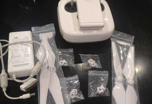 DJI Phantom 4 Пульт,зарядное,лопасти
