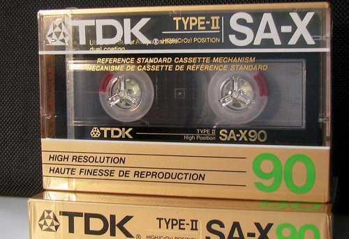 Аудиокассеты TDK SA-X90 chrome Type II Japan 1987