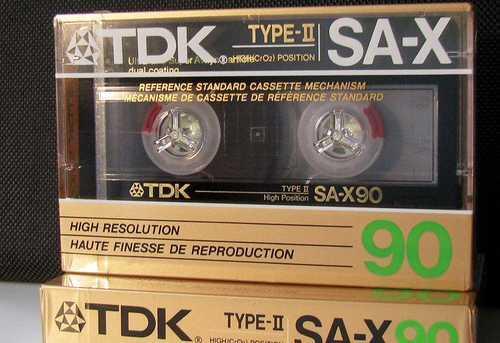 Аудиокассеты TDK SA-X90 chrome Type II Japan 1987